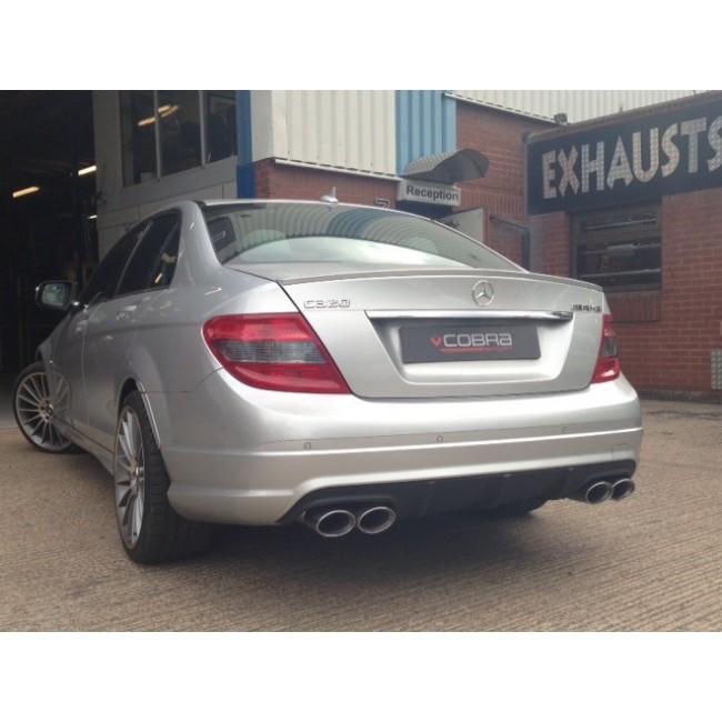 Mercedes W204 C200/C220/C250 (Diesel) AMG Quad Performance Exhaust ...